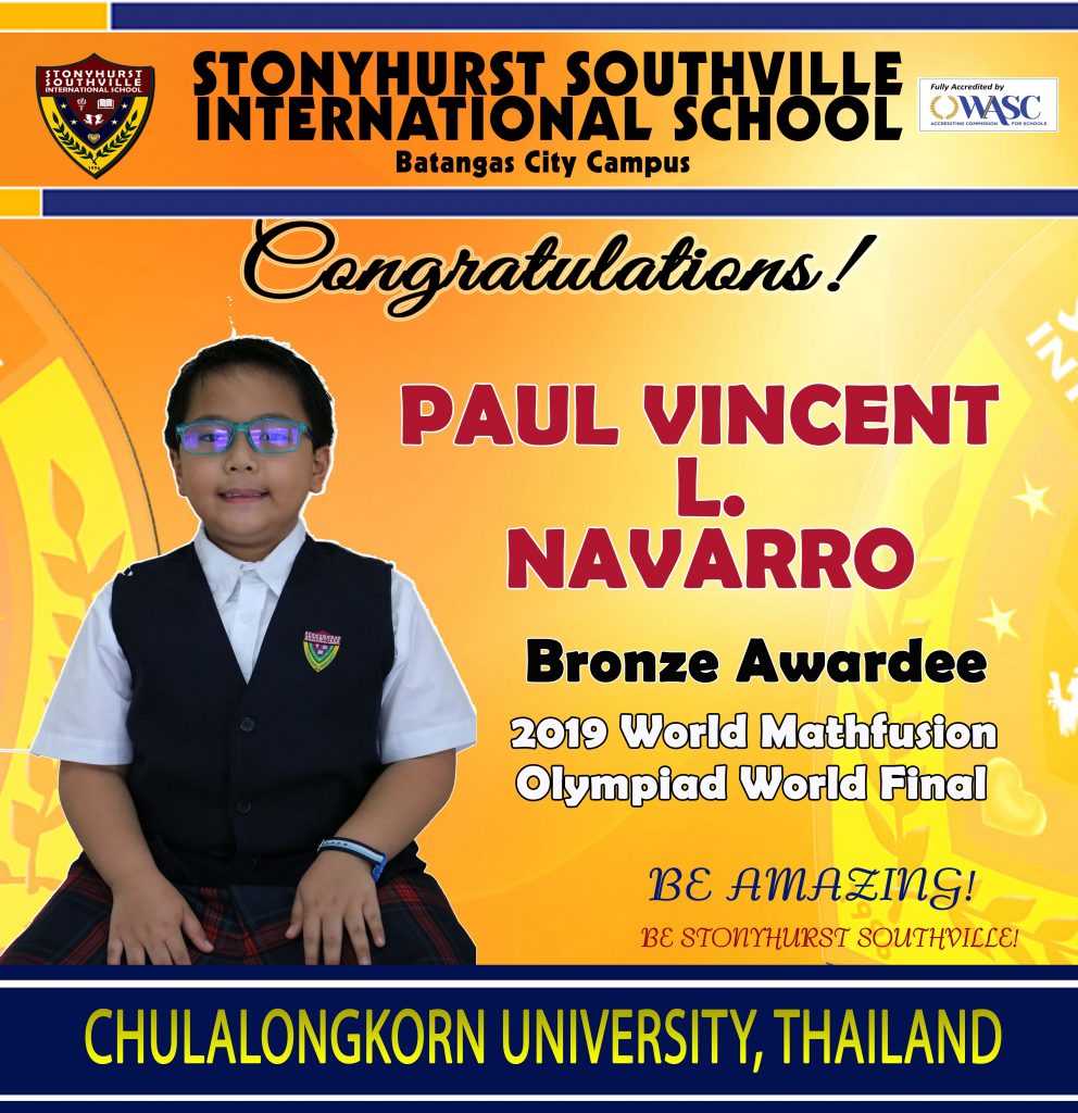 NAVARRO SNATCHES WORLD MATH OLYMPIAD BRONZE