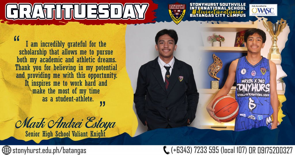 GratiTuesday: Mark Andrei L. Estoya